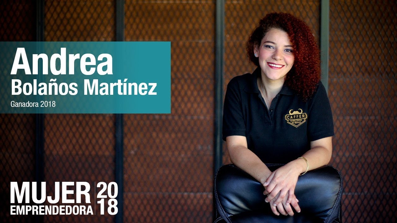 Andrea Bolaños ganadora del concurso Mujer Emprendedora 2018 - YouTube