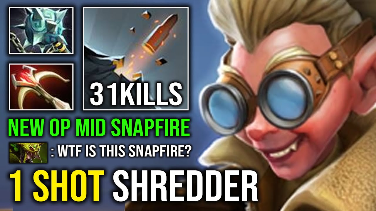 NEW IMBA MID SNAPFIRE 1 Shot AOE Multi Shredder Combo 12Min Godlike ...