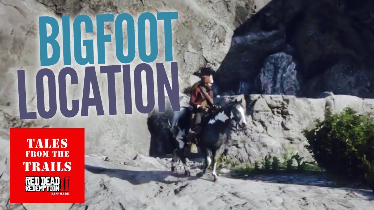 RDR2: Talking with Bigfoot | Large Man | Locate Bigfoot Red Dead ...