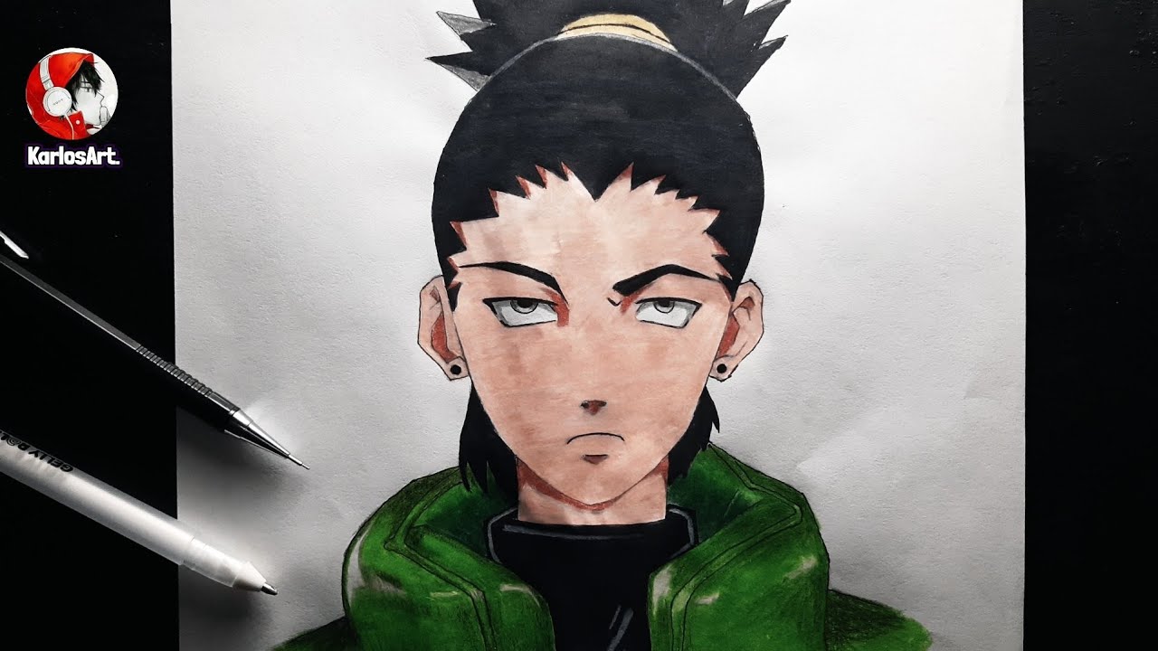 COMO DIBUJAR A SHIKAMARU PASO A PASO FACIL // (HOW TO DRAW SHIKAMARU ...