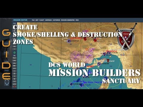 SMOKE/SHELLING/DESTRUCTION Zones - DCS Mission Editor - YouTube