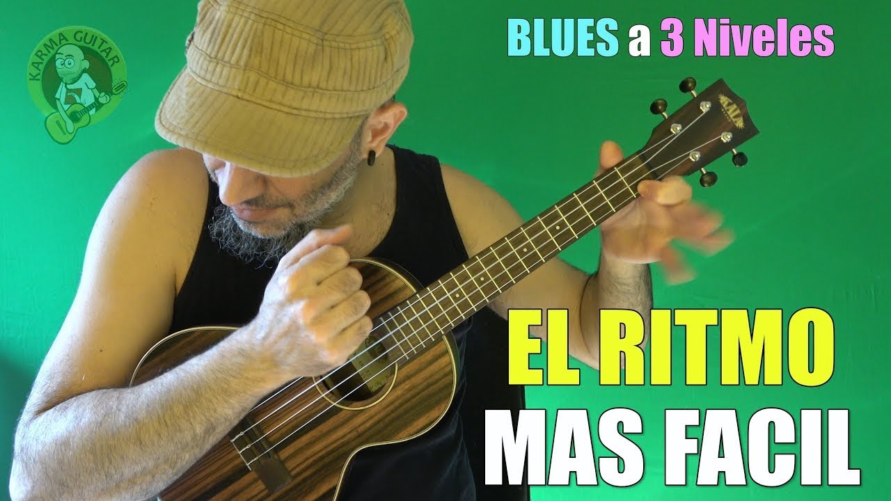 El Ritmo más Fácil en Ukelele | Tutorial Blues a 3 Niveles - YouTube