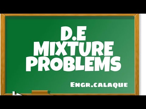 Differential Equation - Mixture Problem - YouTube