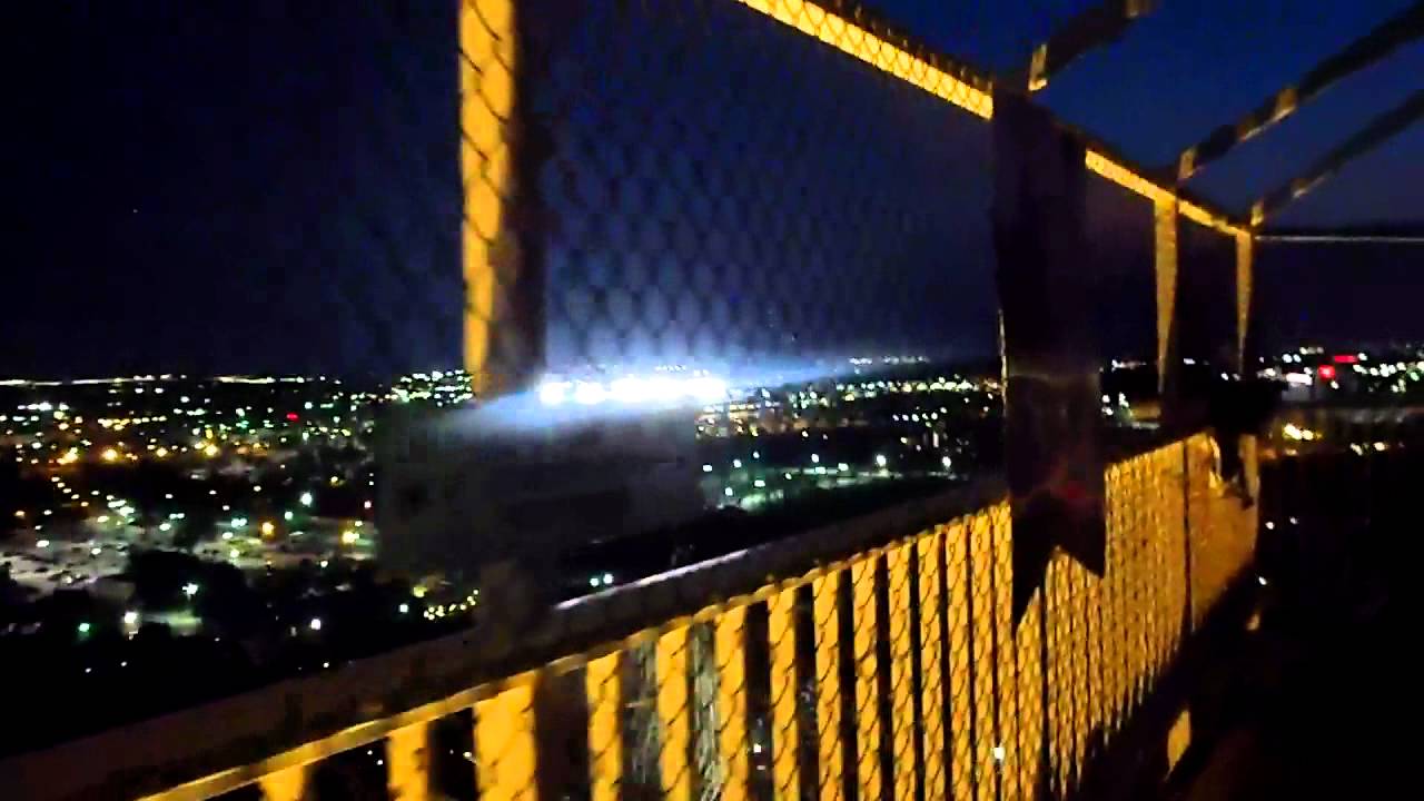 Oil Derrick Tower Six Flags - YouTube