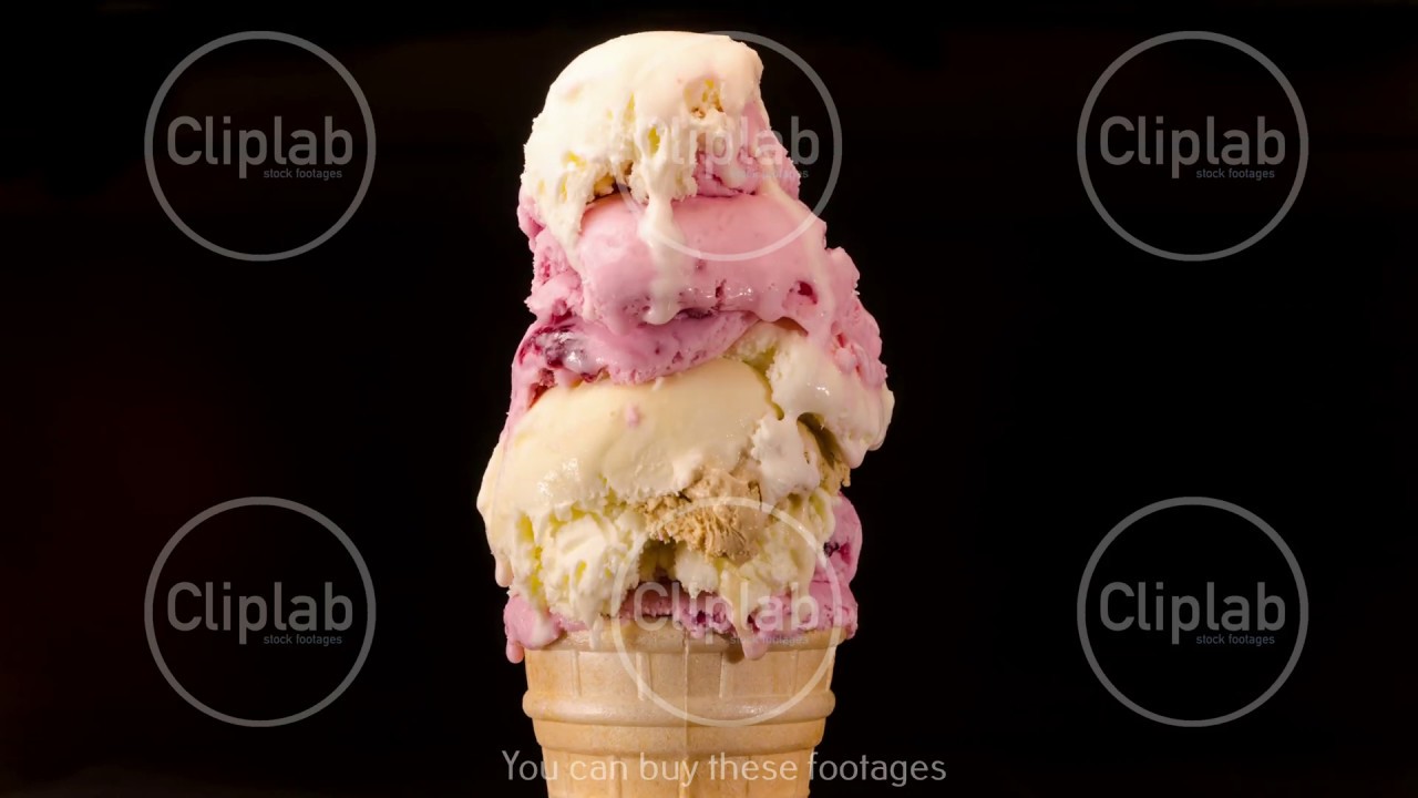(4K video) Time-lapse of Melting Multi-colored Ice Cream - YouTube
