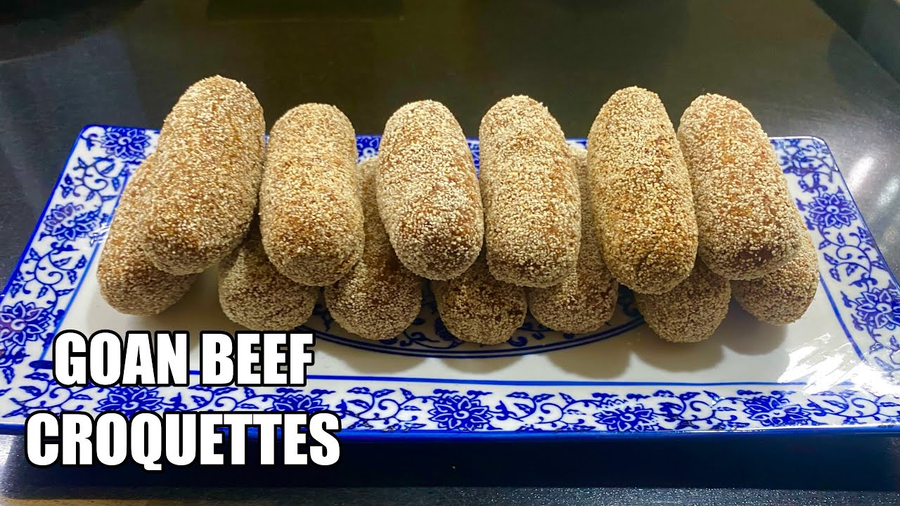 Goan Beef Croquettes Recipe | How to Make Beef Croquettes | Goan snacks ...