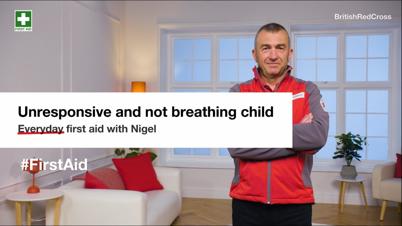 Children first aid: Unresponsive and not breathing | First aid steps ...