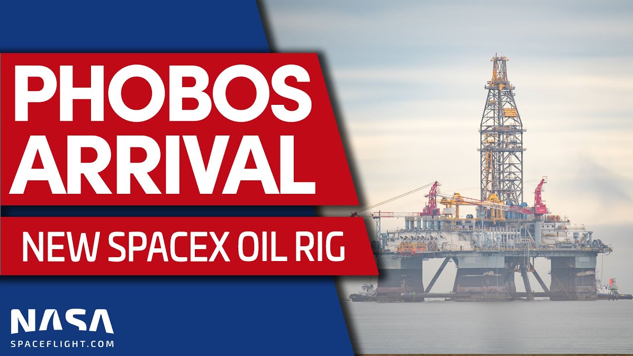 Starship Offshore Platform "Phobos" Arrives in Mississippi - YouTube