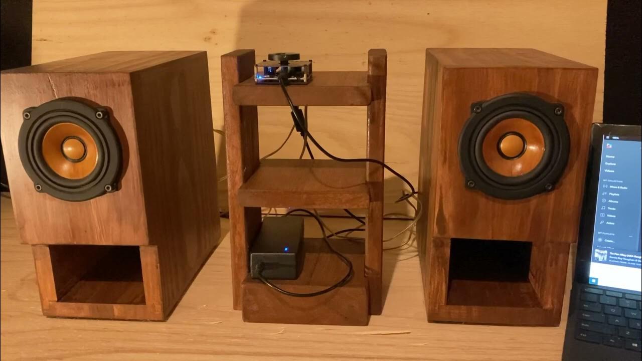 Handcrafted Decor speakers with JVC Wood Cone drivers - YouTube