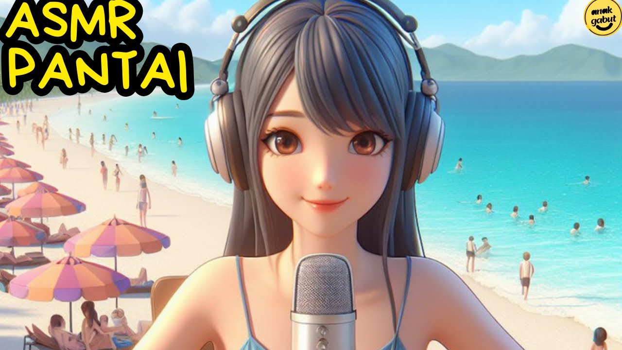 ASMR On The Beach, Ocean Sounds for Sleep (Public ASMR)😴 #asmr # ...