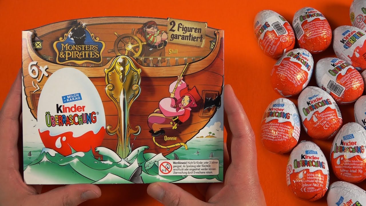 MONSTERS & PIRATES - KINDER SURPRISE EGGS (unboxing) - YouTube
