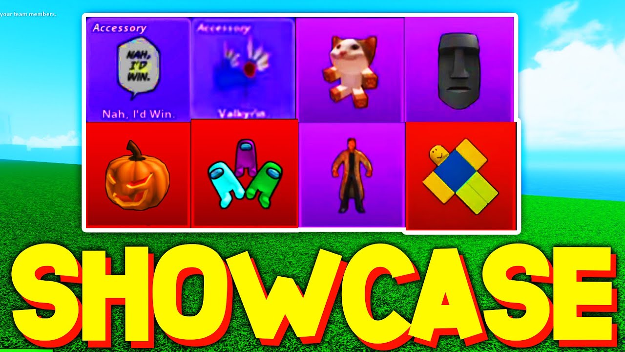 ALL ACCESSORY SHOWCASE in MEME SEA! ROBLOX - YouTube