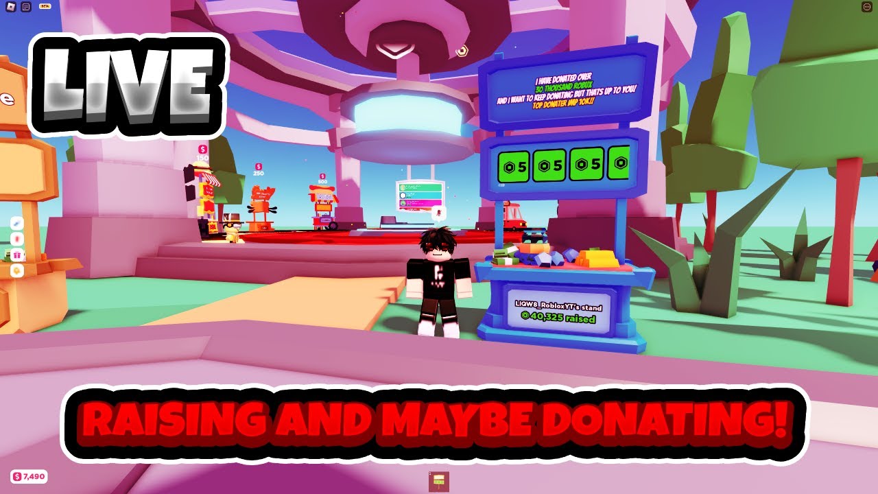 🔴LIVE!🔴Raising Robux In Pls Donate! (Goal:43K!) - YouTube