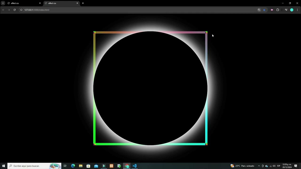 CUADRO ANIMADO USANDO HTML Y CSS - YouTube