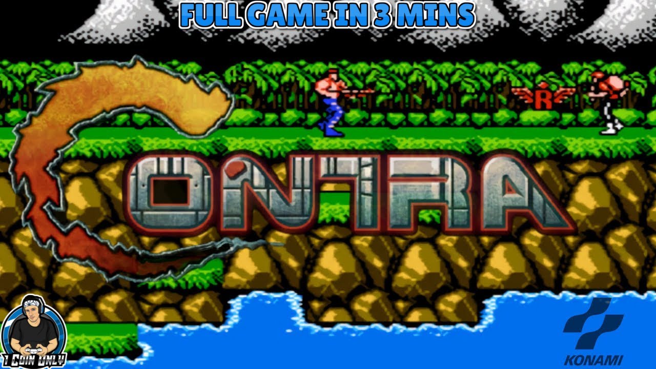 Contra (NES) - Full Game in 3 Minutes - YouTube