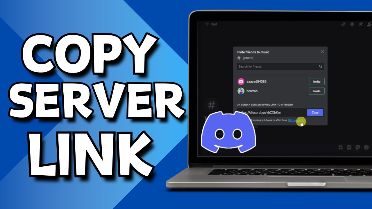 How to Copy Your Discord Server Link on PC (Quick Tutorial) - YouTube