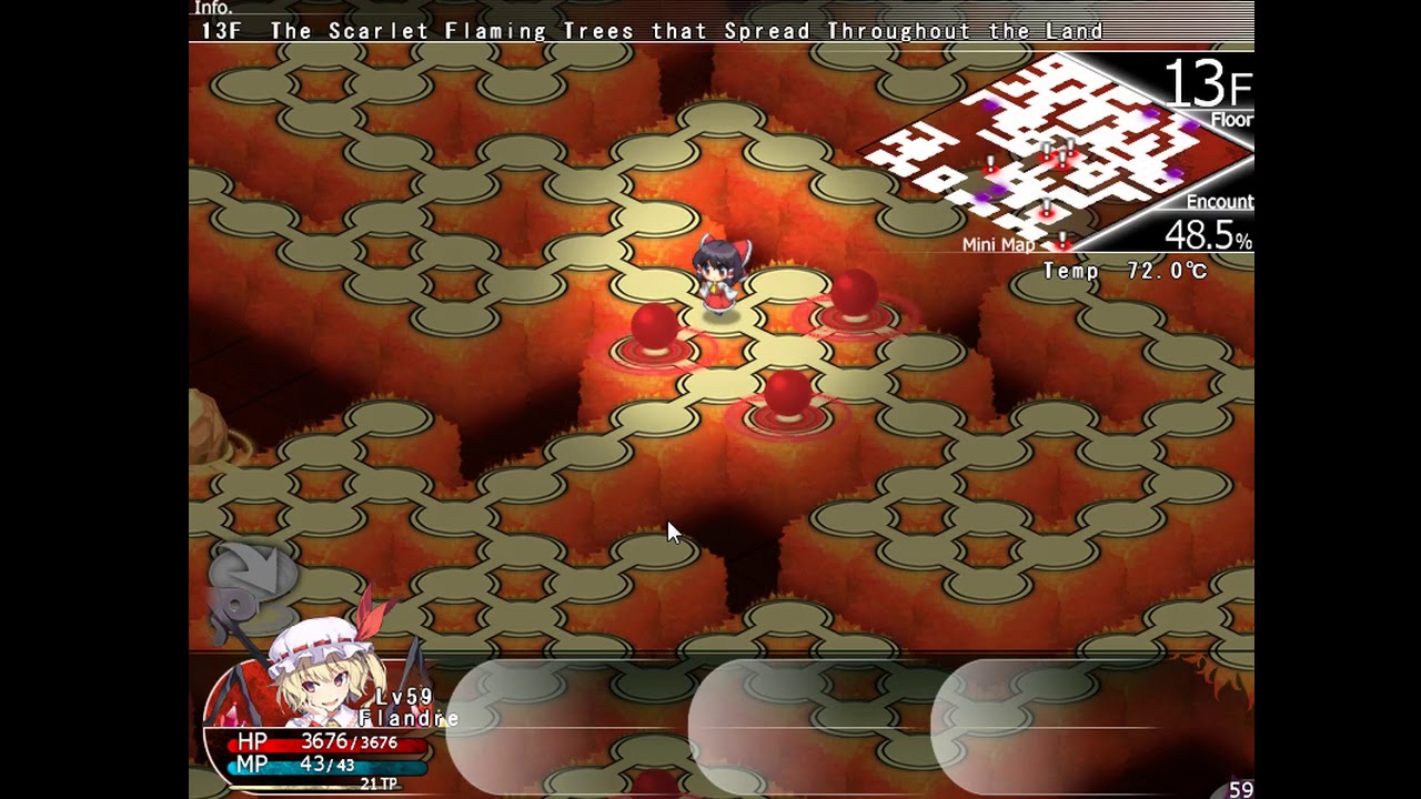 Labyrinth of Touhou 2 #24 Exploring Lava Floor 14 - YouTube