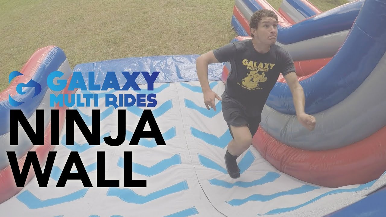 Galaxy Ninja Wall - Inflatable Warped Wall - YouTube