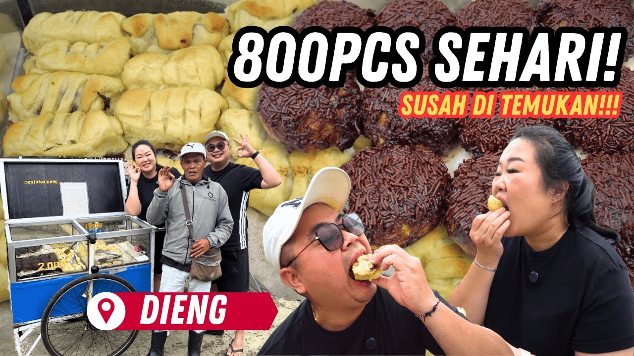 AKHIRNYA KETEMU !! DONAT ROTI JADOEL LEGENDARIS KHAS DiIENG YANG SUSAH ...