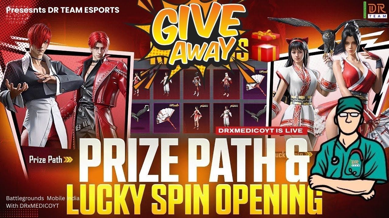 PRIZE PATH GIVEAWAY || DR TEAM ESPORTS || - YouTube