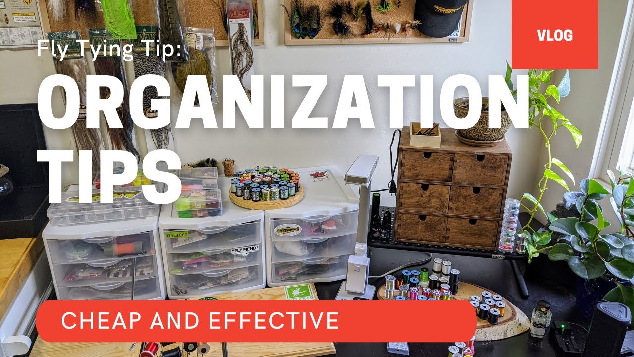 CHEAP ORGANIZATION fly tying TIPS - YouTube
