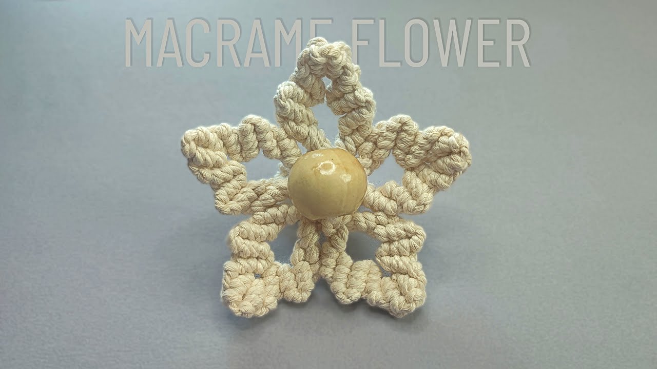 How to Make Macrame Flower | Macrame Tutorial - YouTube
