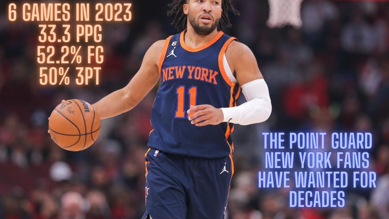 Jalen Brunson, playing like the Knicks' best point guard since ...