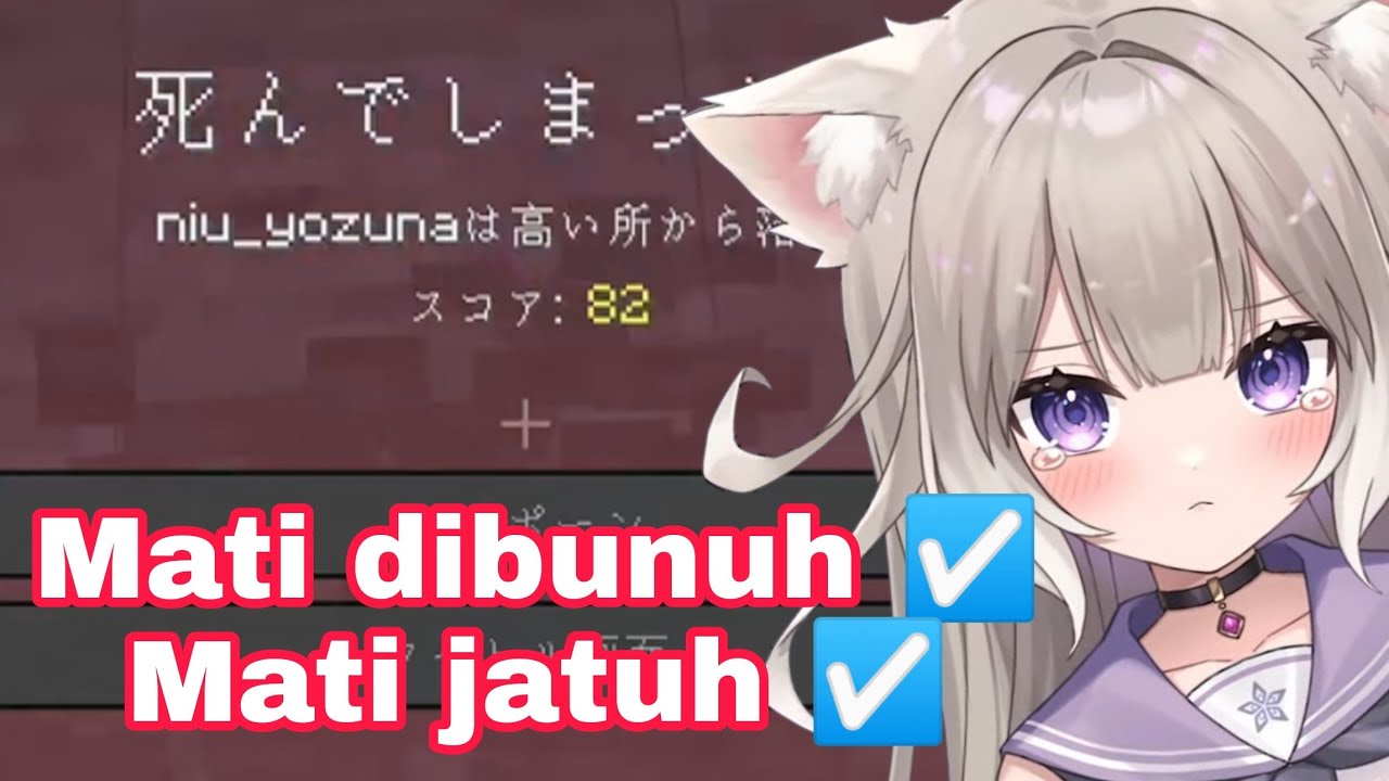 Yozuna Niu mencoba main Minecraft [ Neo Porte ] - YouTube