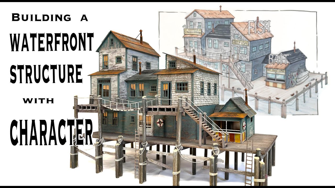 Building a waterfront structure with character! - YouTube