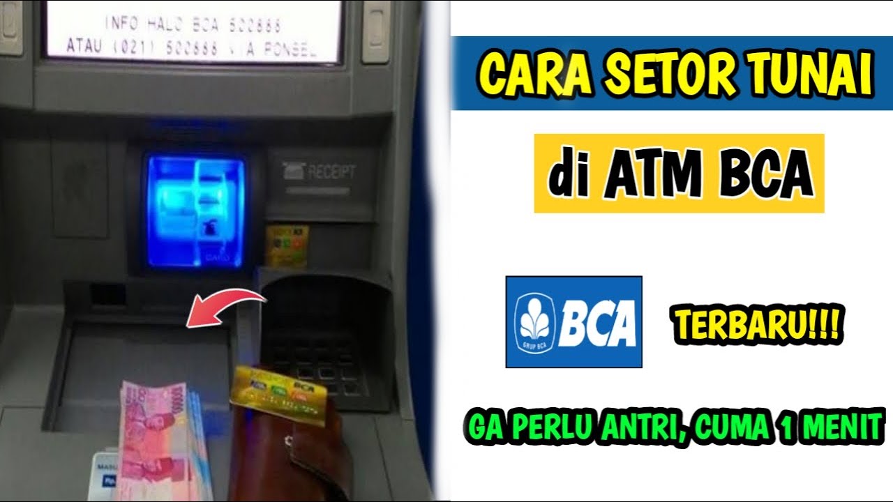Cara Setor Tunai di ATM BCA | Cara Setor Tunai BCA - YouTube