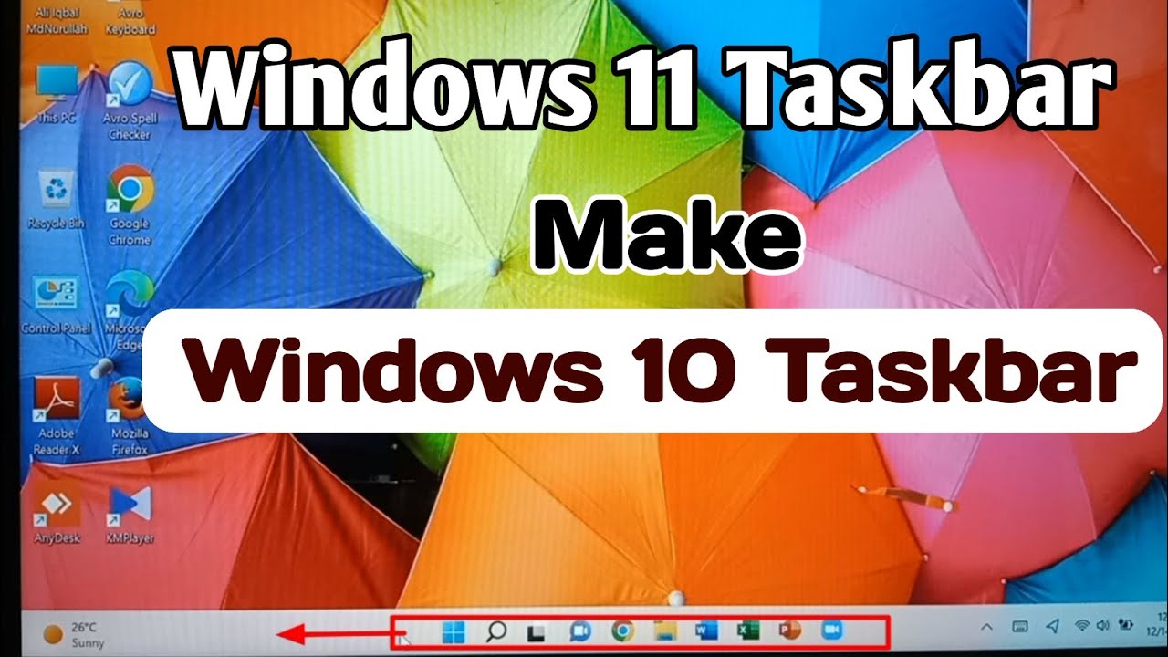 How to Make Windows 11 Taskbar like Windows 10 | Taskbar icon customize ...
