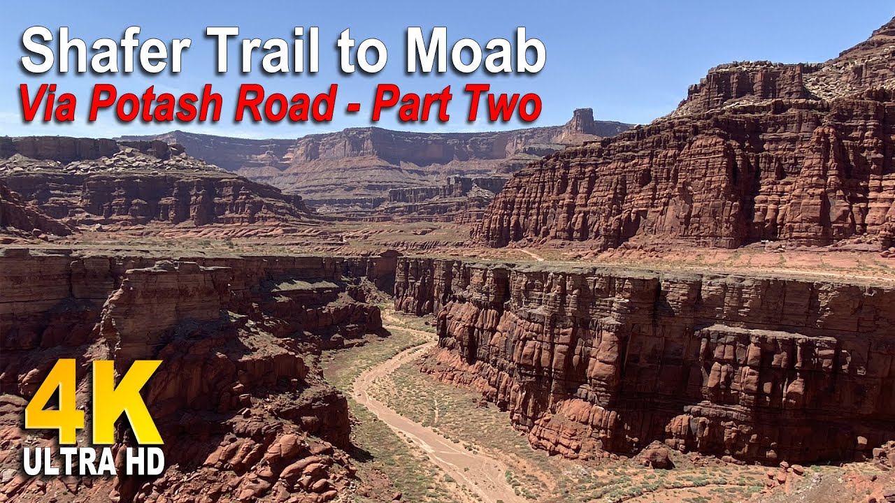Shafer Trail from Gooseneck Overlook to Moab Utah - Part Two - YouTube
