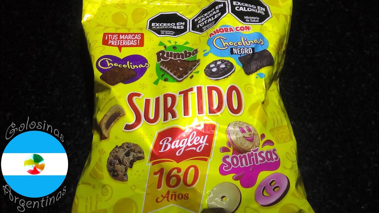 Surtido Bagley 160 Años Ahora con Chocolinas Negro Galletitas Dulces ...