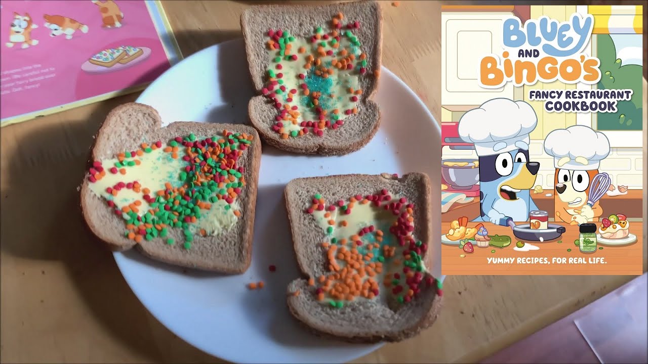 Arglefumph Cooks Bingo's Fairy Bread - YouTube