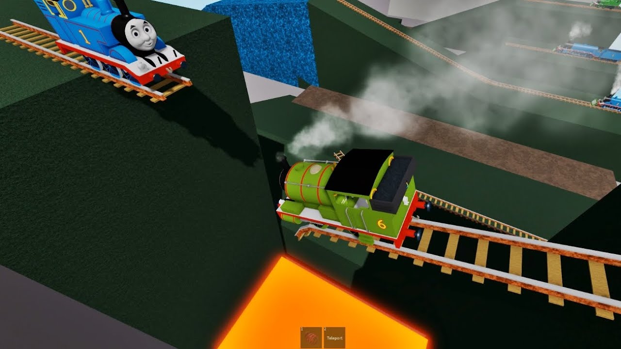 THOMAS AND FRIENDS CRASHES Percy Plunge into the LAVA 5 Thomas the Tank ...
