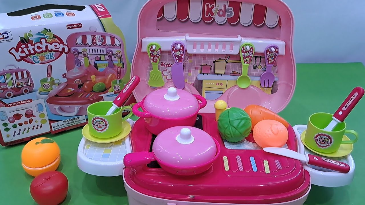 6 minutes Satisfying with Unboxing kids kitchen Play set ll Disney Toys ...