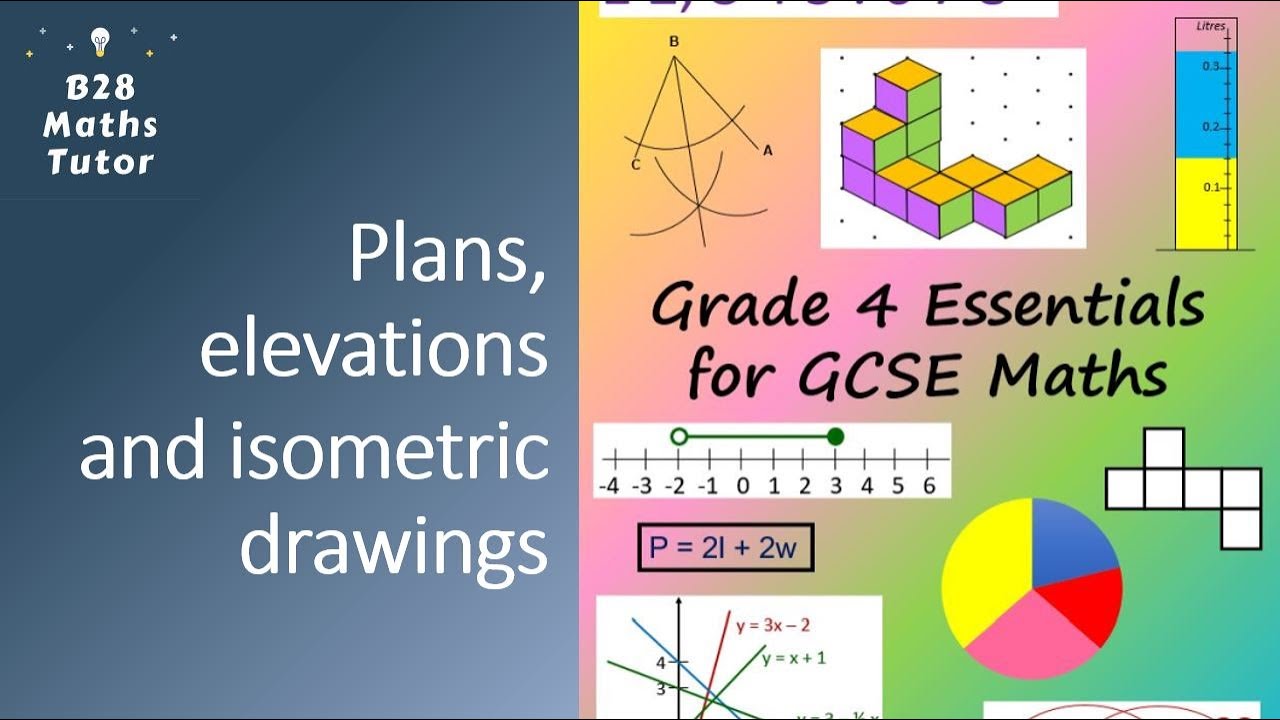 Plans, elevations and isometric drawings - for GCSE Maths - YouTube