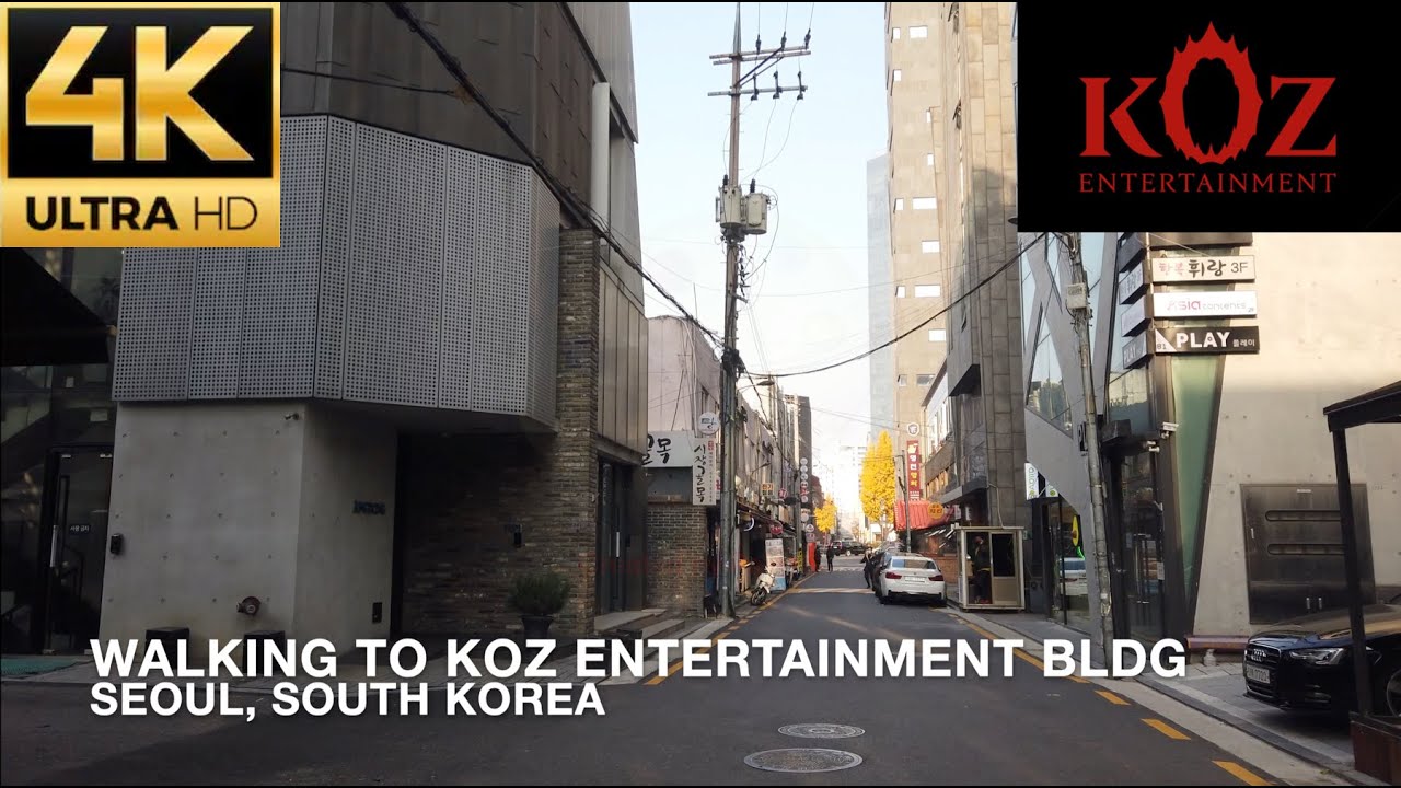 [4K] Walking to Zico's KOZ Entertainment Building (JYP Entertainment's ...