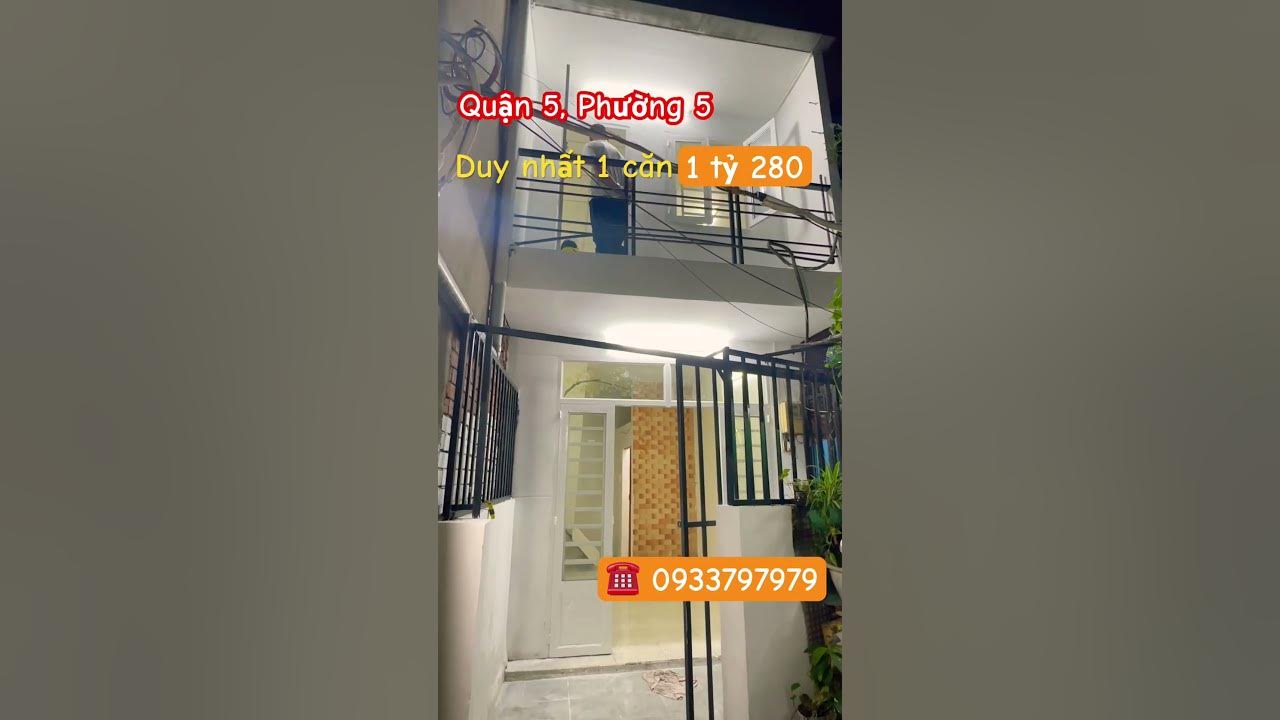 Quận 5. 1 tỷ 280 Tl nhà 1 trệt 1 lầu shr. Đường An Bình #0933797979 - YouTube