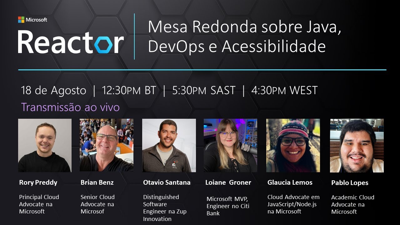 Mesa redonda sobre Java, DevOps e Acessibilidade - YouTube