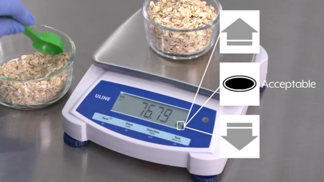 How to Use Check Weigh Mode On Uline Balance Scales - YouTube