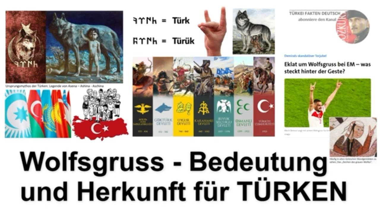 Wolfsgruss - Herkunft und Bedeutung des Grauen Wolfes für Türken - YouTube