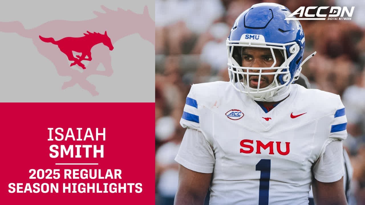 Isaiah Smith 2025 Regular Season Highlights | SMU Edge - YouTube