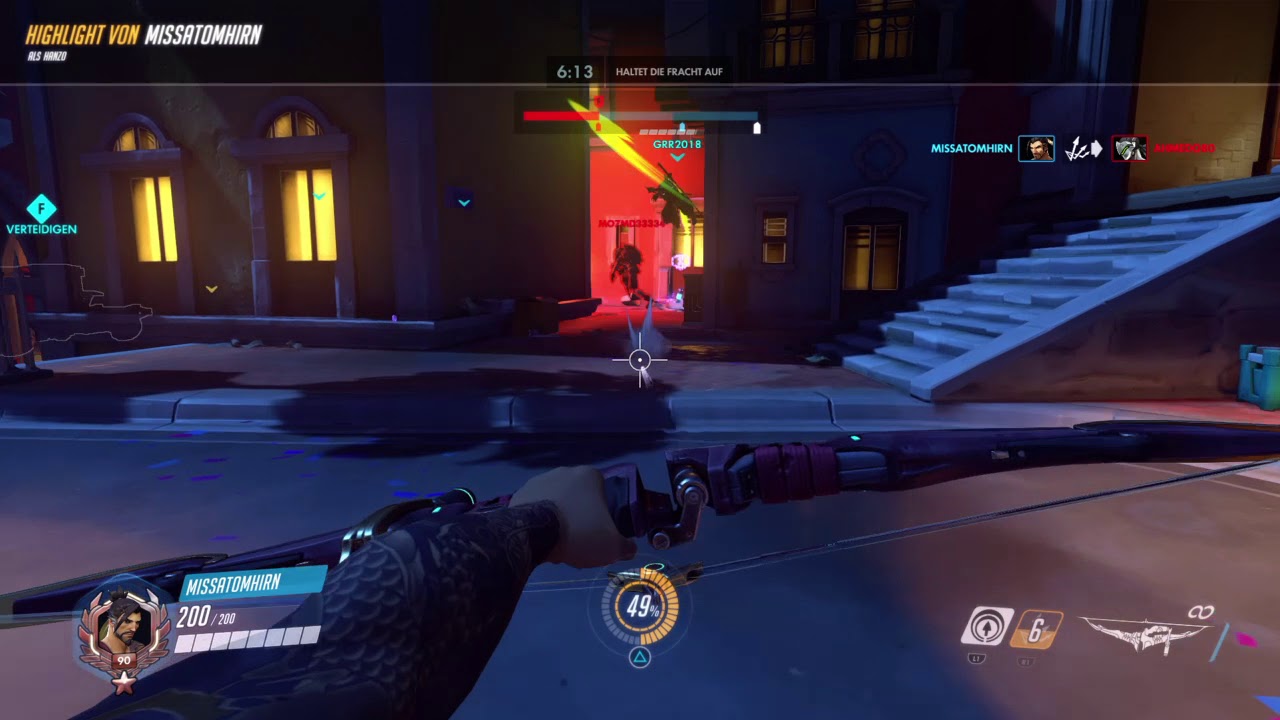 MissAtomhirn as Hanzo - Junkrat Headshot - YouTube