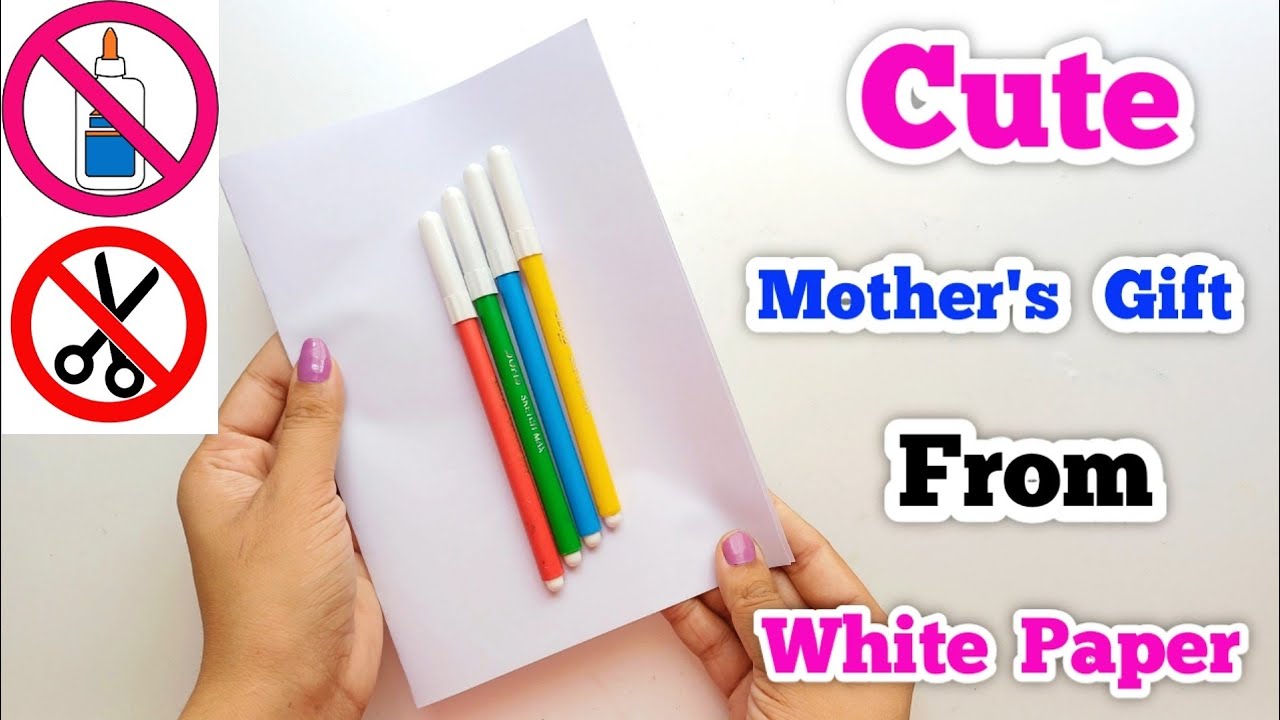 🥰 No Glue No Scissors 🥰 Happy Mother's Day Gift Idea • Last Minute ...