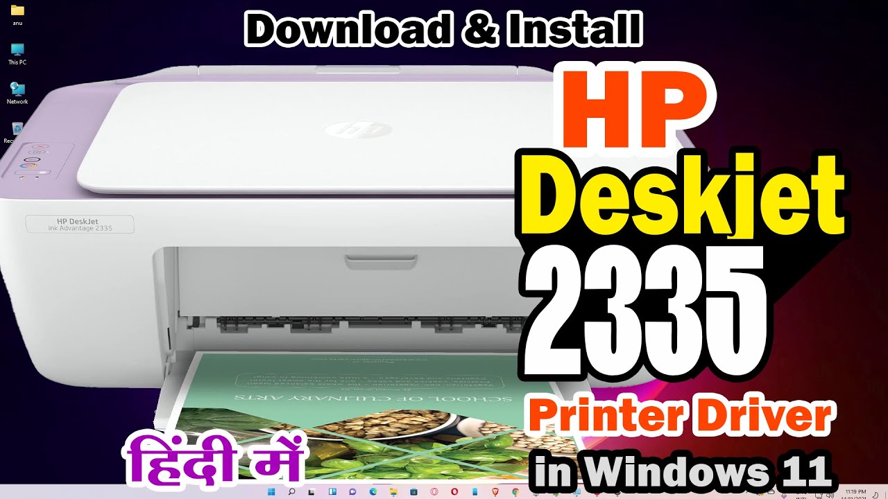How to Download & Install HP Deskjet 2335 Printer Driver in Windows 11 ...