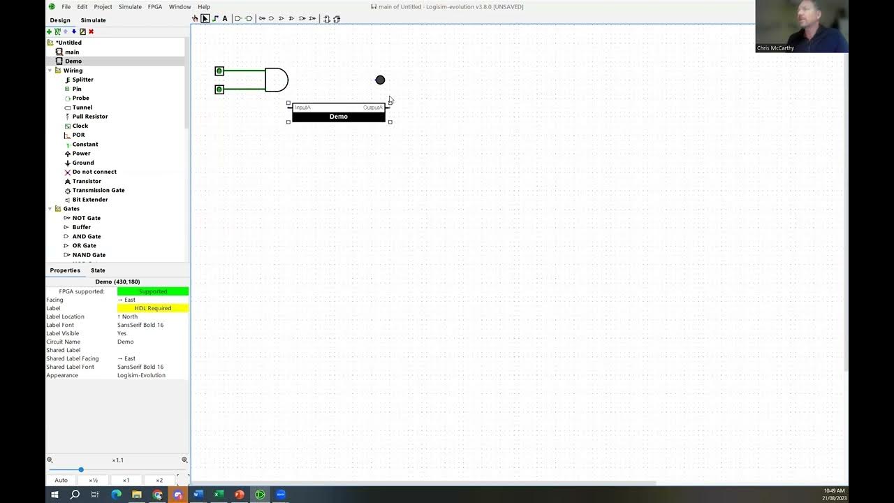 Using sub-circuits in Logisim Evolution - YouTube