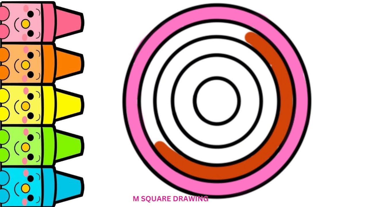 Draw a Circle ⭕️ || easy drawing for kids learning - YouTube