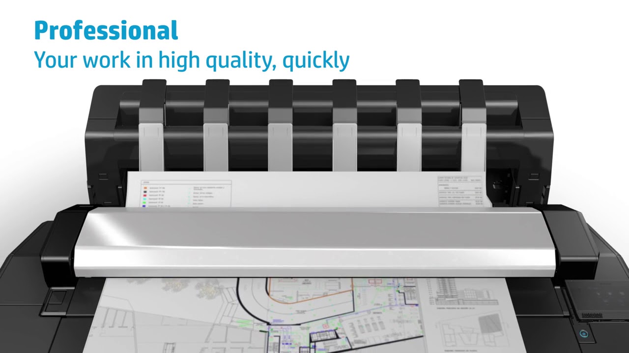 HP DesignJet T2530 Printer Series Product Video - YouTube