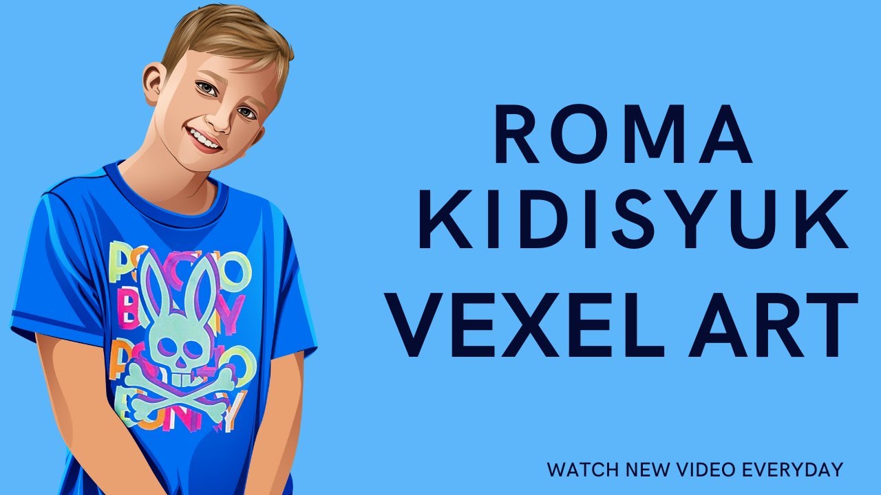 Roma Kidisyuk | Vexel Art In Photoshop | Speed Art - YouTube